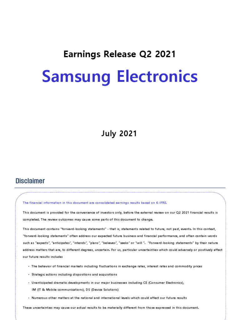 2021_2Q_conference_eng | PDF | Equity (Finance) | Debt