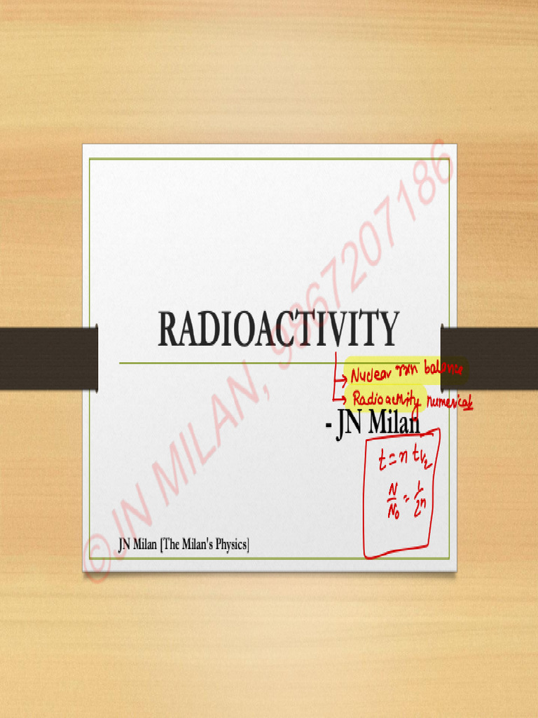 5. Radioactivity | PDF