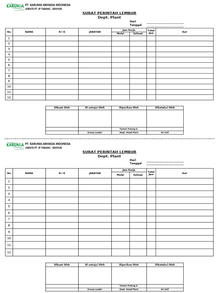 Form SPL Plant | PDF