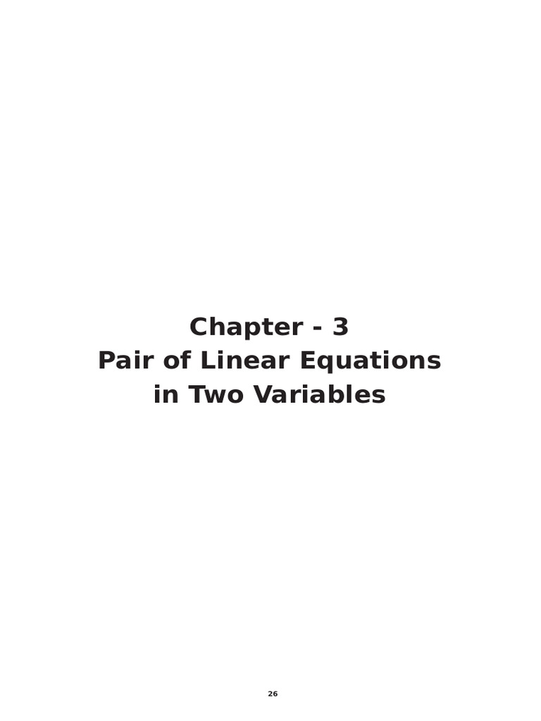 Cbse 10th CBQ Maths Chapter 3 | PDF