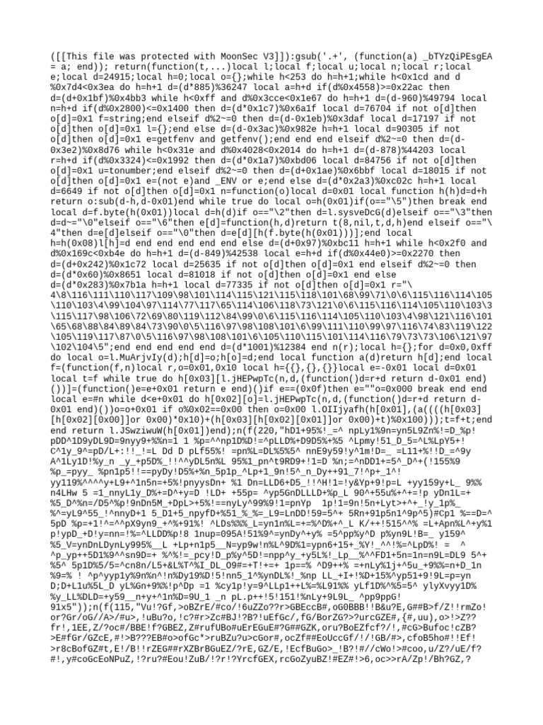 MoonSec V3 Protection Analysis | PDF