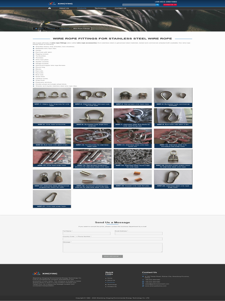 Wire Rope Fittings - Shackles, Clips, Hooks, Turnbuckles | PDF | Screw ...