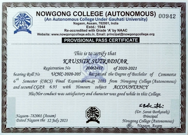 Certificate | PDF