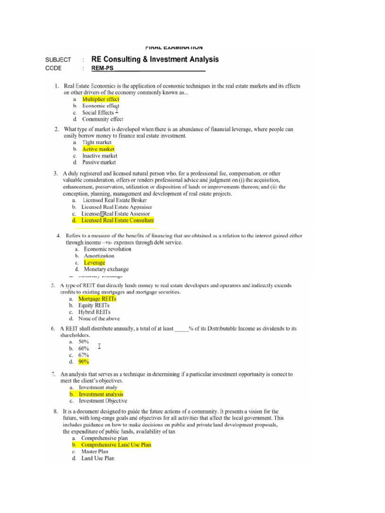 Re Consulting Investment | PDF
