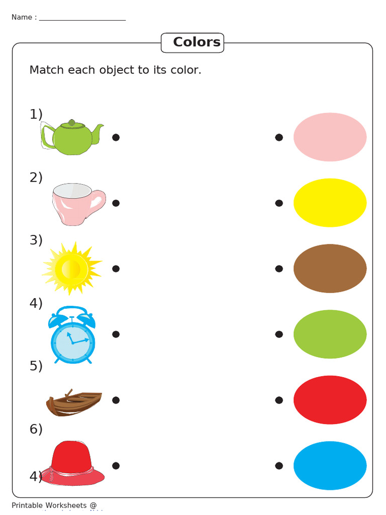 Color Matching for Kids | PDF