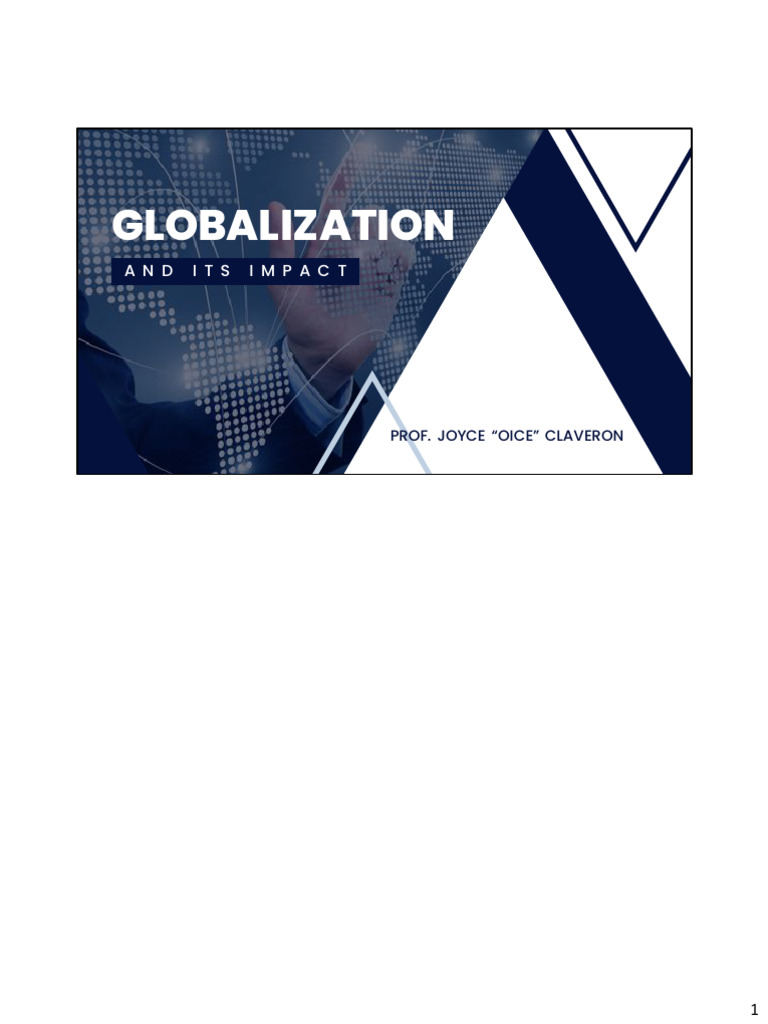 Globalization and Its Impact To IBT | PDF | Outsourcing | Globalization