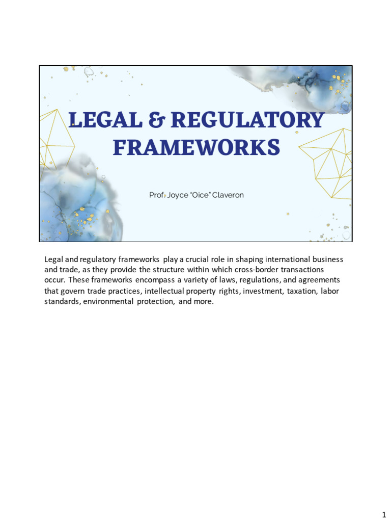 Legal-and-Regulatory-Frameworks | PDF | Mediation | Arbitration