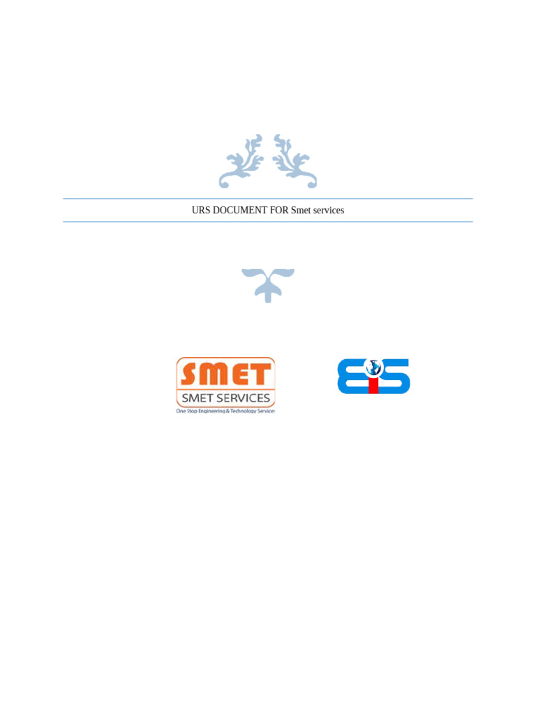 URS SMET v1.0 | PDF | Specification (Technical Standard) | Enterprise ...