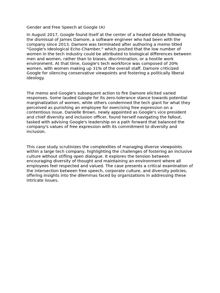 Google gender case | PDF