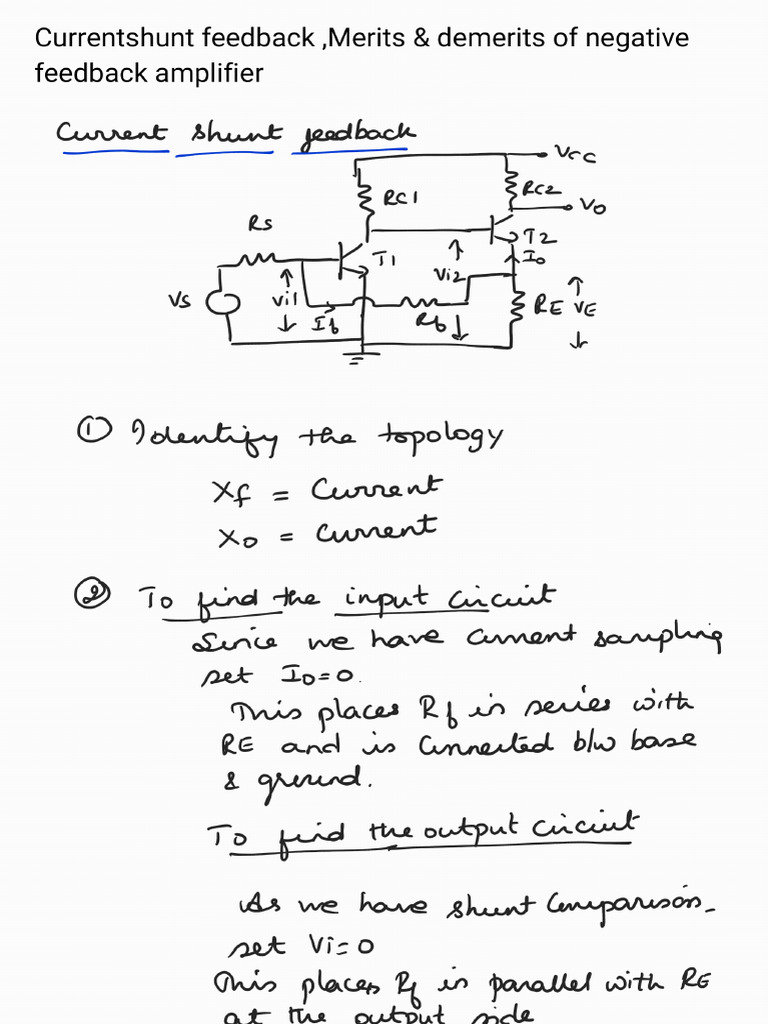Current Shunt Feedback | PDF