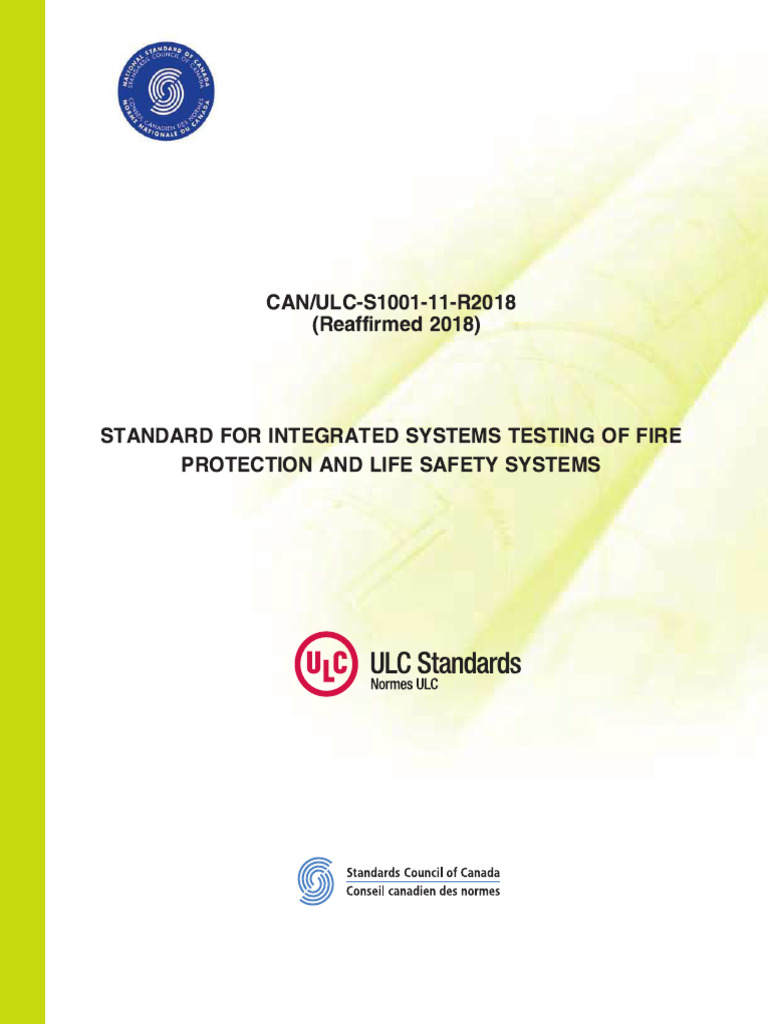 Can Ulc-S1001-11 (2018) | PDF | Firefighting | Fire Sprinkler System
