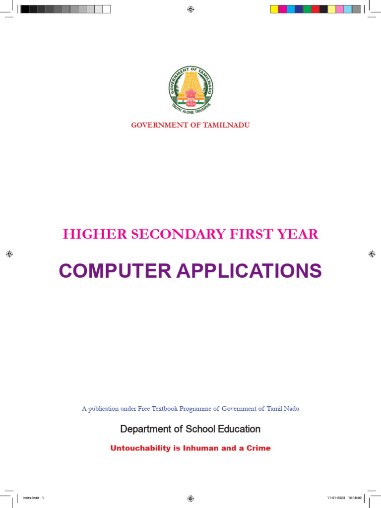 11th Computer Application EM Text | PDF | Printer (Computing) | Computer Data Storage