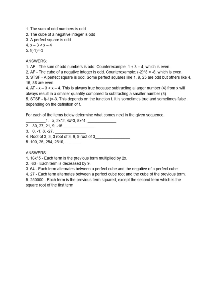 MMW Test Reviewer | PDF
