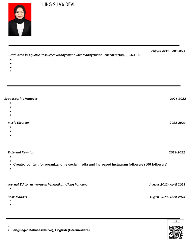 CV - Ling Silva Devi New | PDF