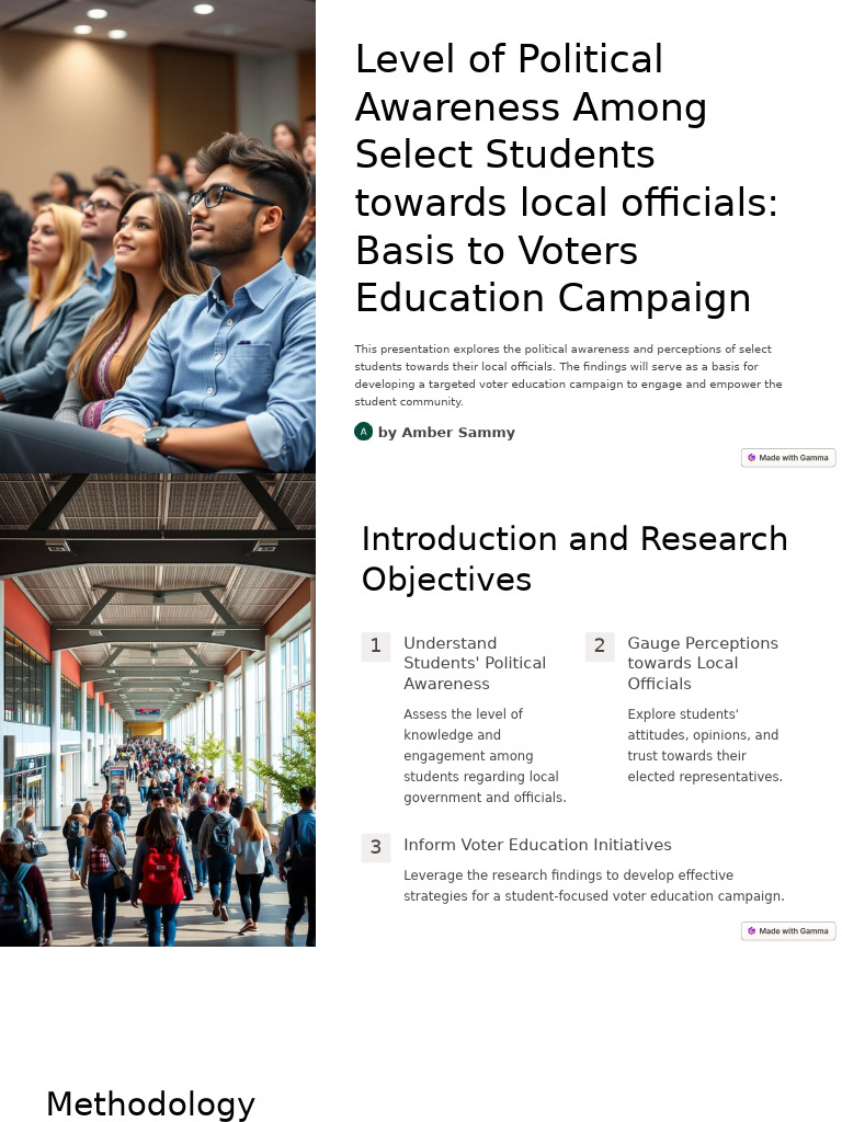 Level of Political Awareness Among Select Students Towards Local Officials Basis To Voters ...