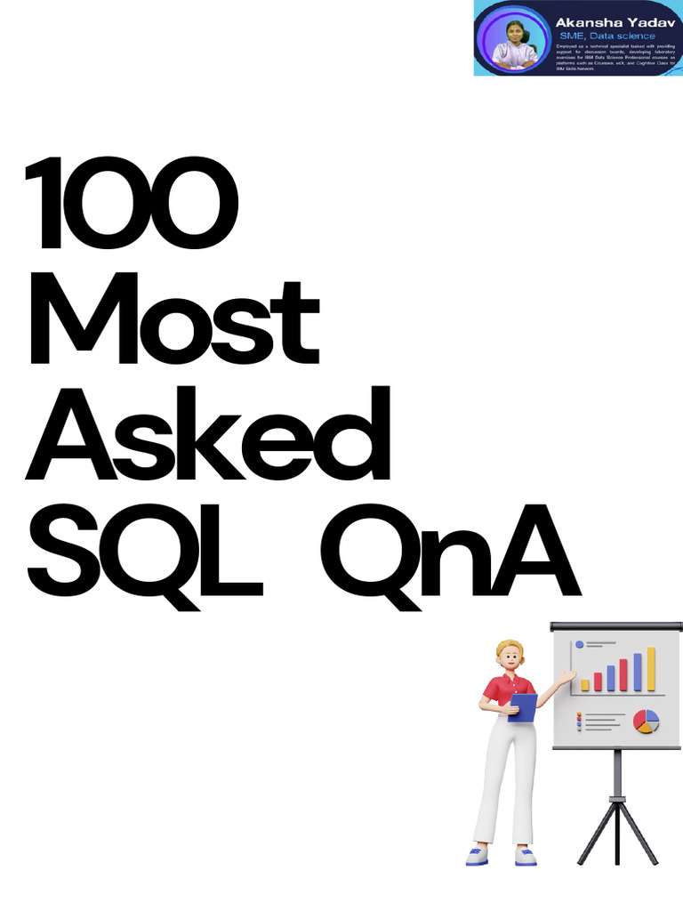 100 SQL Questions PDF | PDF | Database Index | Table (Database)