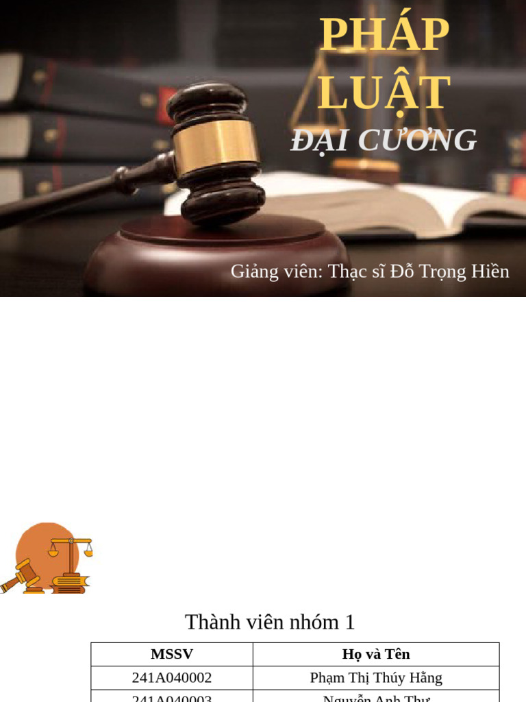 NHÓM1 Cac Che Dinh Co Ban Cua Luat Hinh Su | PDF