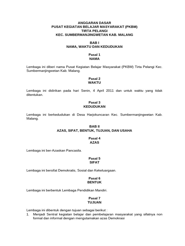 Ad Art PKBM | PDF | Pengembangan Diri