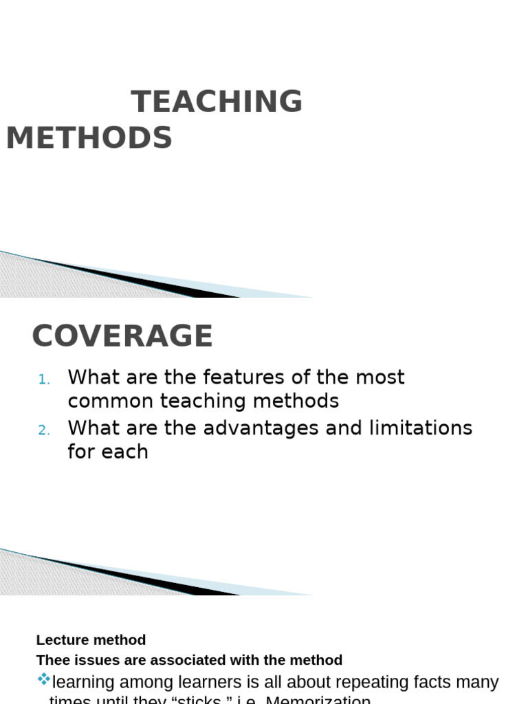 Teaching Method | PDF | Learning | Inquiry Based Learning