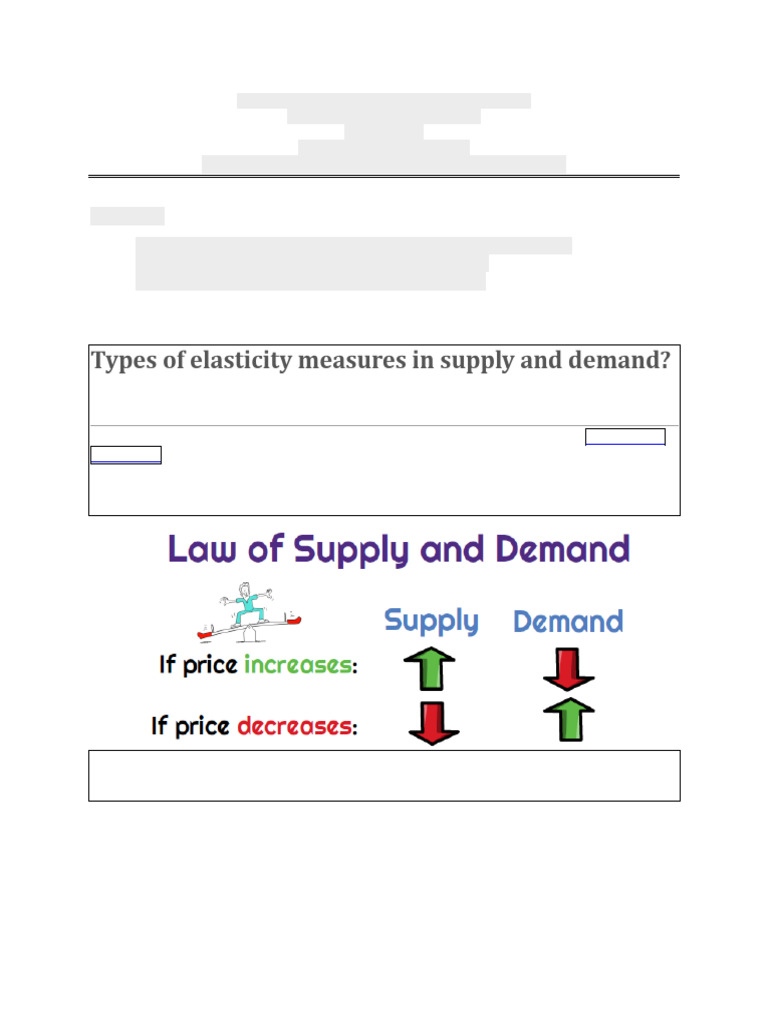 ELASTICITIES of Demand and Supply | PDF | Elasticity (Economics) | Demand
