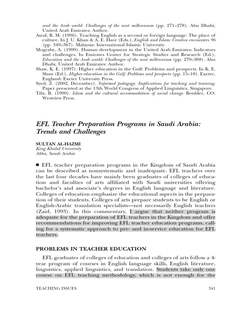 Alhazmi_(2003)_EFL Teacher Preparation Programs in Saudi Arabia Trends ...