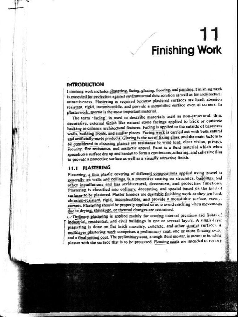 Finishing Work | PDF