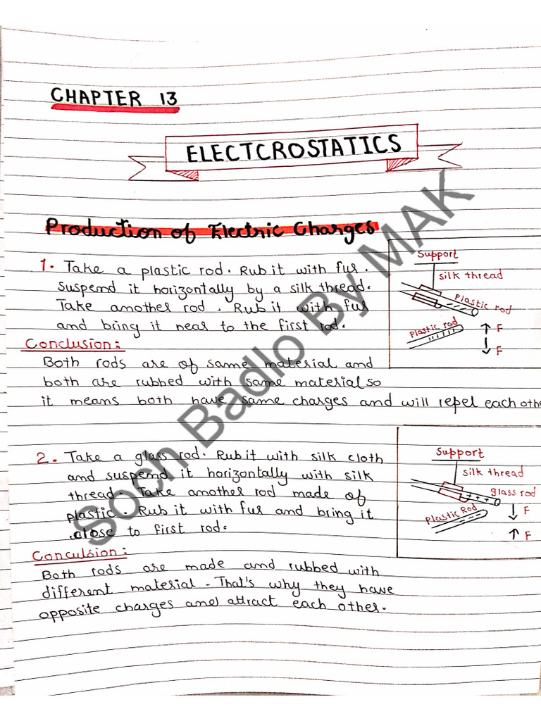 Electrostatics 2 Watermark | PDF