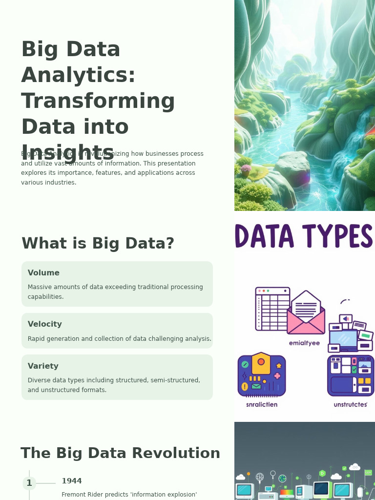 Big Data Analytics Transforming Data Into Insights | PDF | Big Data | Analytics