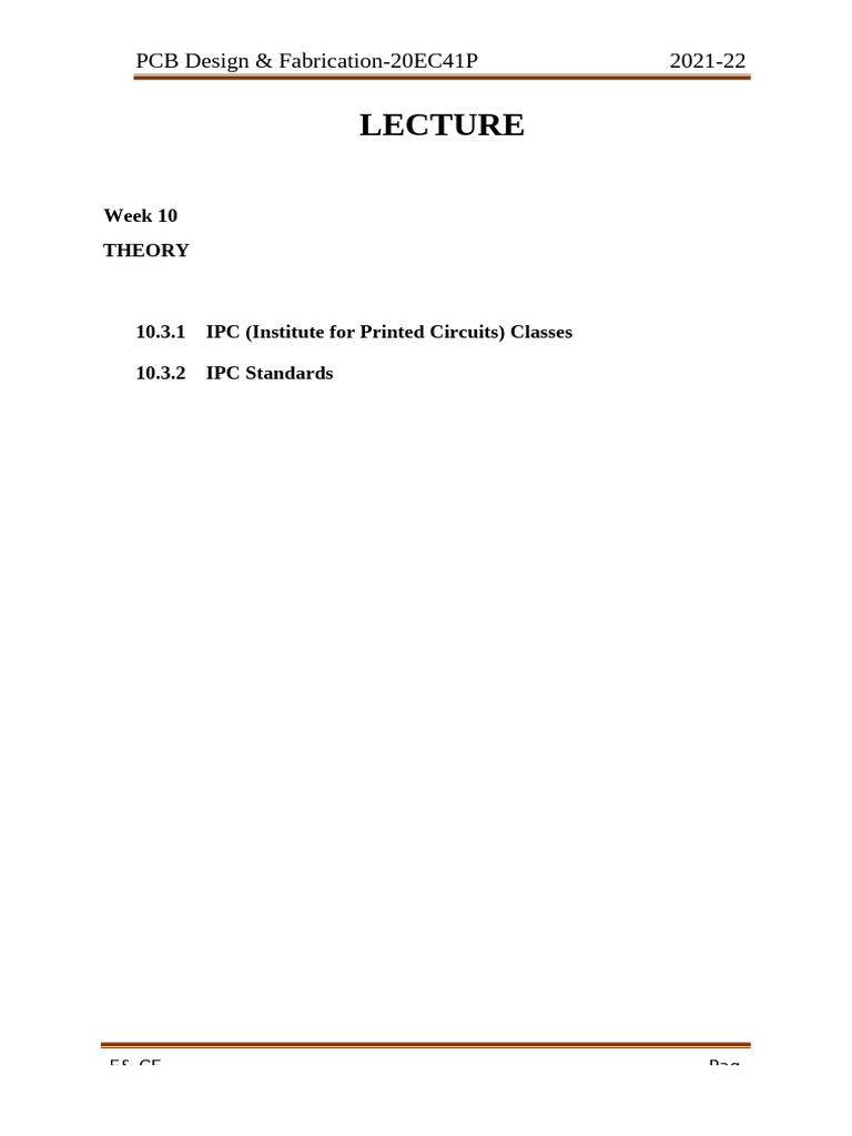 PCB_week10_s3_thry | PDF | Printed Circuit Board | Physical Sciences