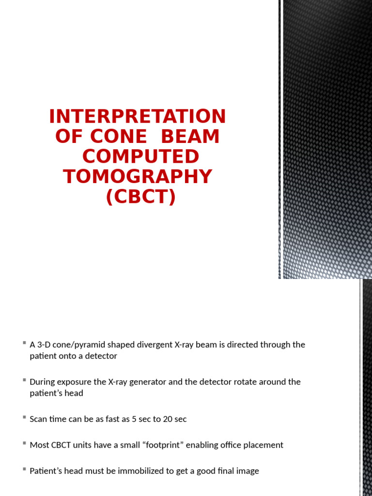 Cbct Interpretation | PDF | Ct Scan | Medical Specialties