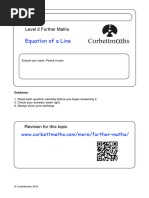 Exam Questions on Line Equations | PDF | Line (Geometry) | Cartesian ...