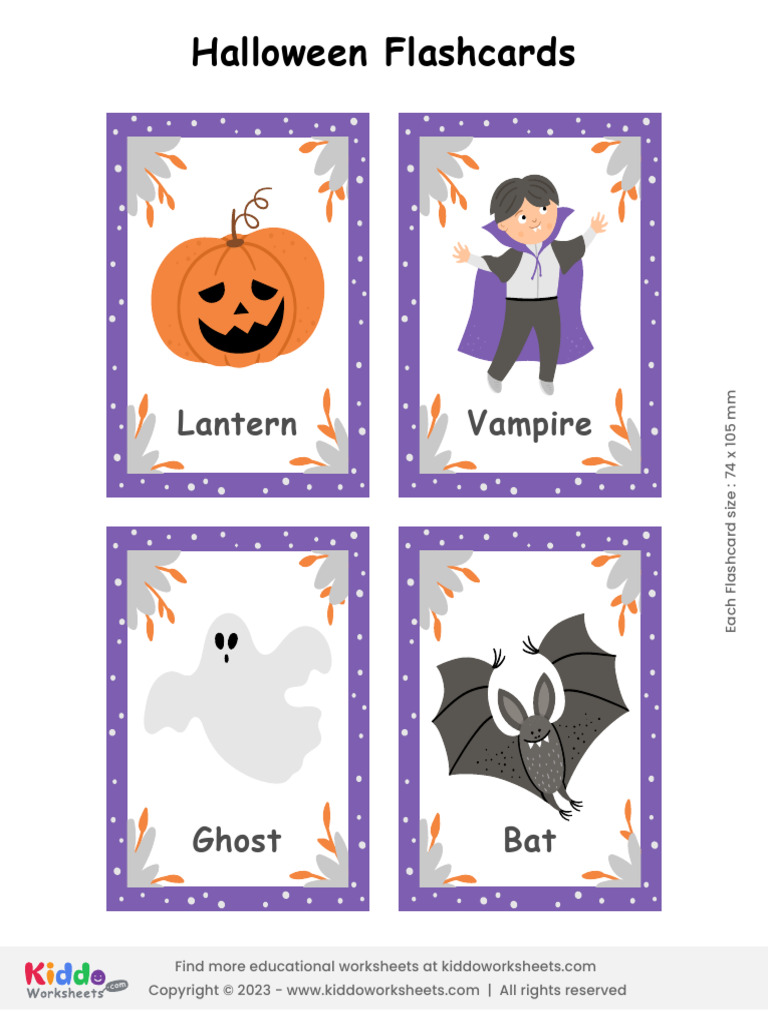 Halloween Flashcards | PDF