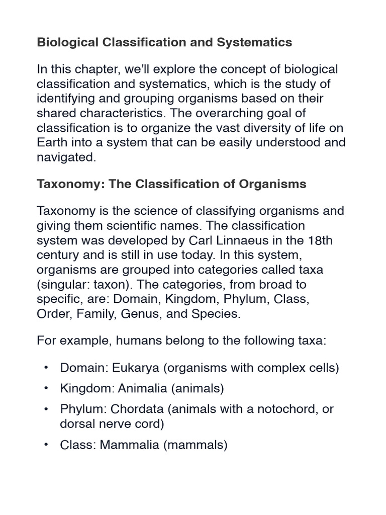 Understanding Biological Classification | PDF | Taxonomy (Biology) | Ape