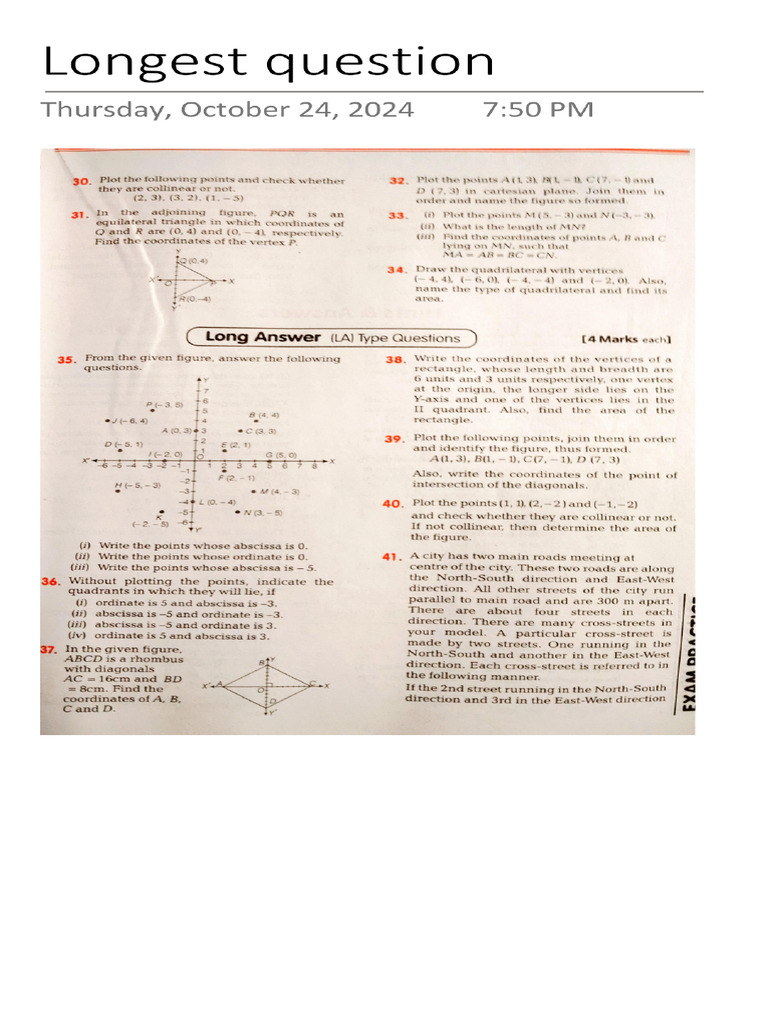 Longest Question | PDF