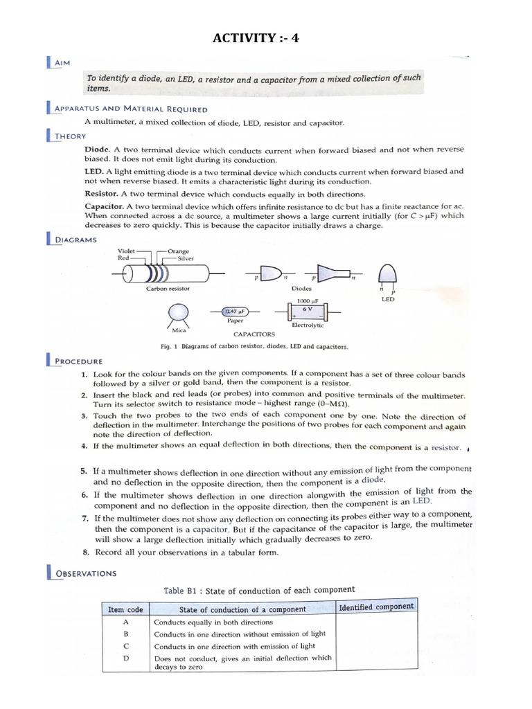 ACTIVITY 4 physics class 12 | PDF