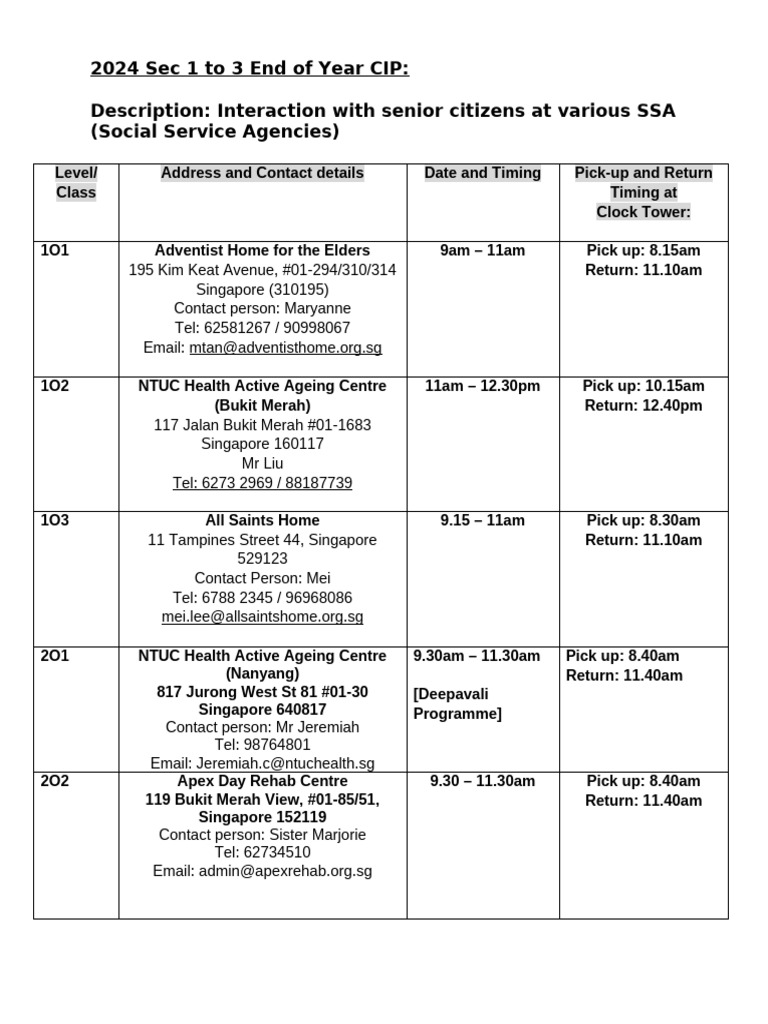 2024 Sec 1 to 3 EOY CIP_for students | PDF