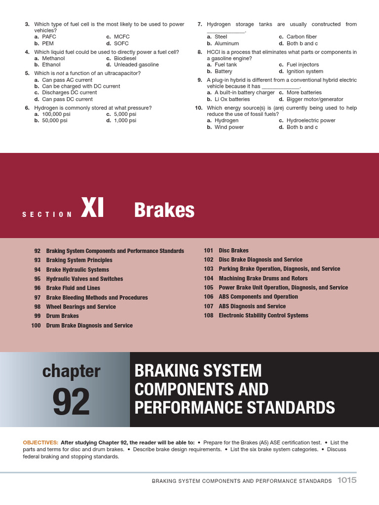 Textbook Excerpts - Braking | PDF | Brake | Anti Lock Braking System