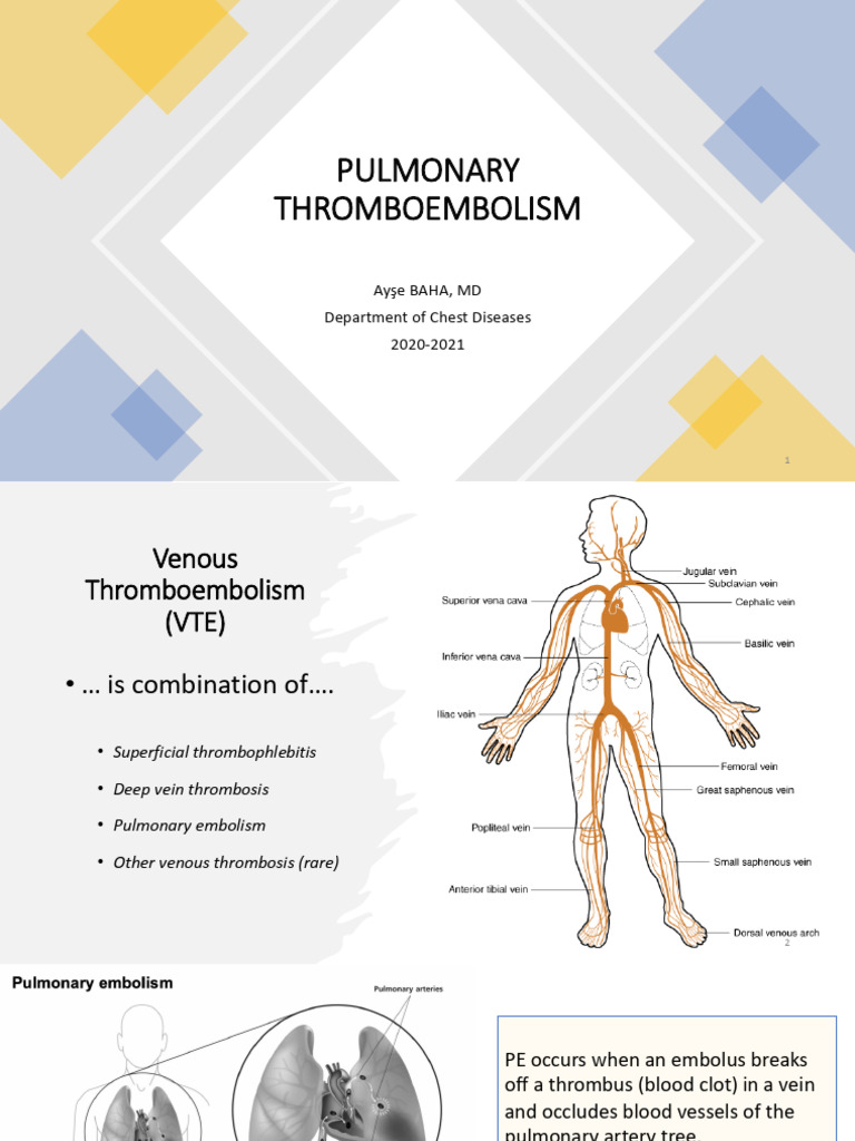 Pulmonary Thromboembolism | PDF | Thrombosis | Vein