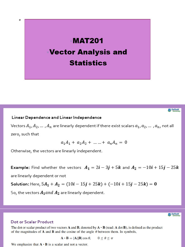 02 Dot and Cross Product | PDF | Euclidean Vector | Geometry