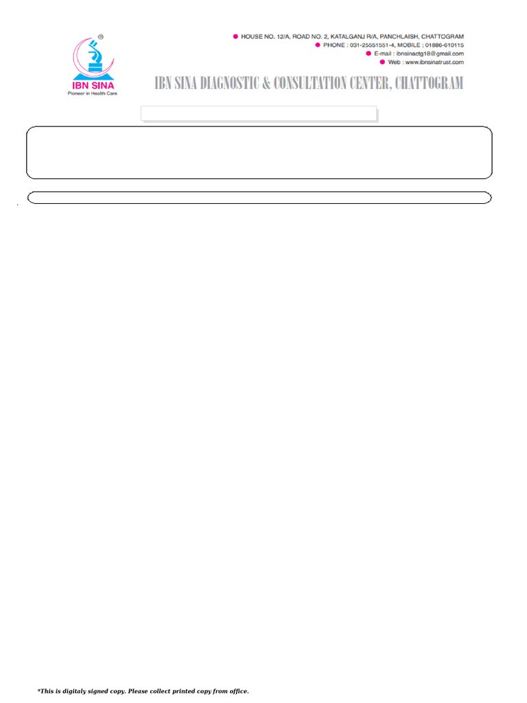 Haematology Report: Id No CH225595 | PDF | White Blood Cell | Hematology