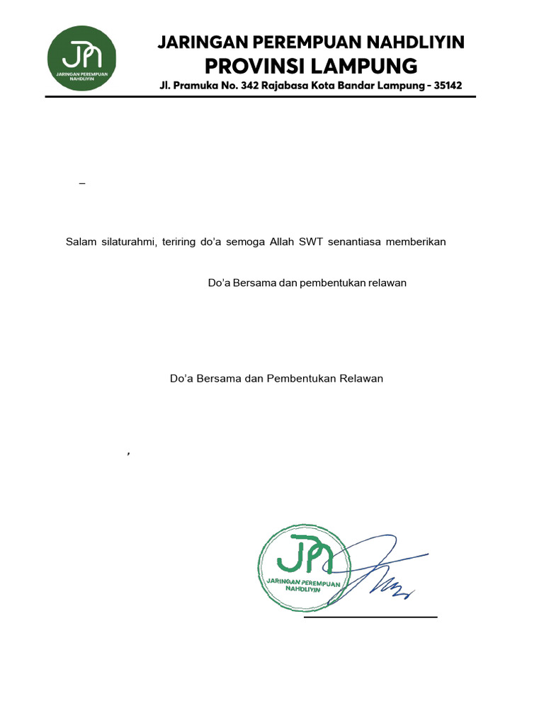 093 - Pemberitahuan Kegiatan JPN | PDF