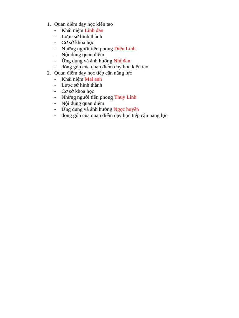 Phân Chia Nhiệm Vụ PPDH | PDF