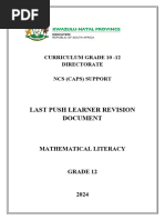 2025 Grade 12 Mathematical Literacy Ratp | PDF | Interest | Taxes