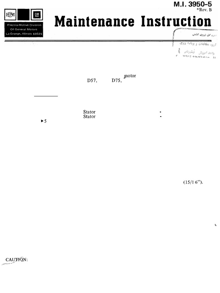 3950-5 - D77 Traction Motor | PDF | Inductor | Epoxy