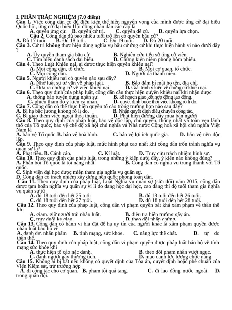 ĐỀ CƯƠNG ÔN TẬP CUÔI KÌ 2 KTPL 11 | PDF