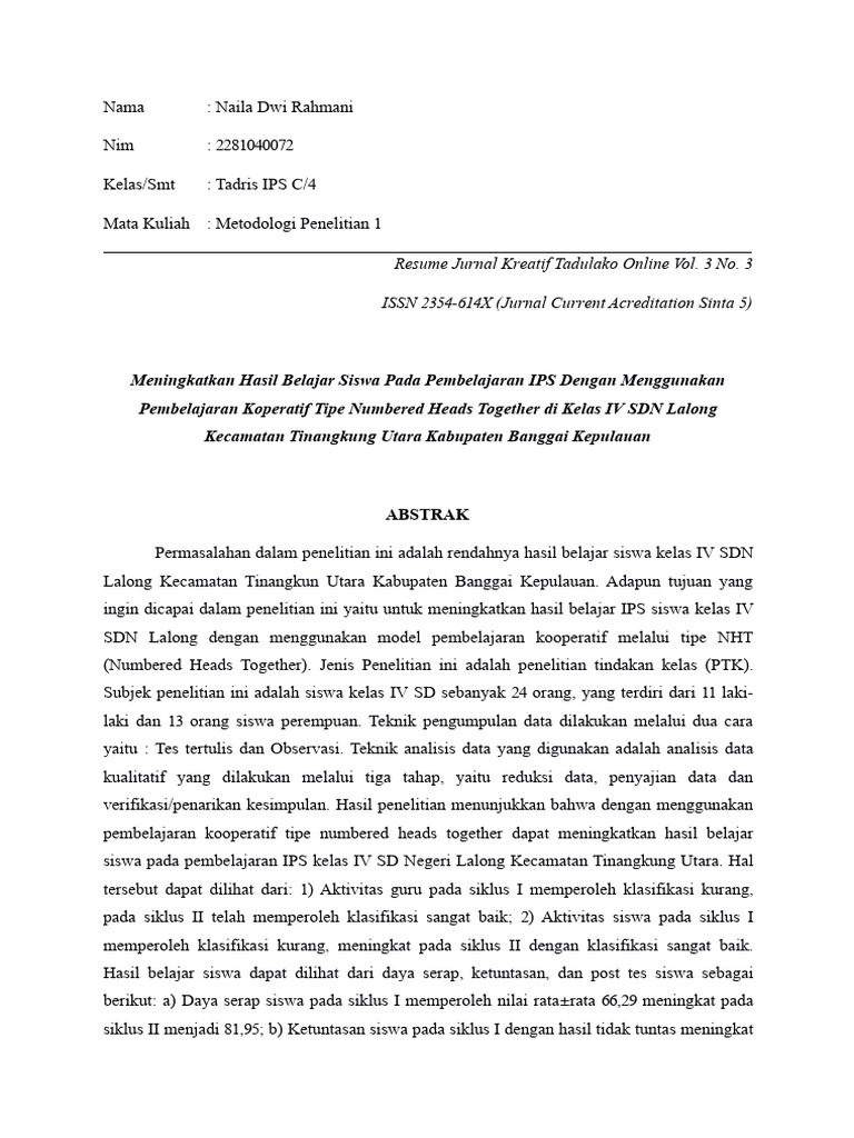 Resume Tgs Metopen Naila Dwi Rahmani 2 | PDF