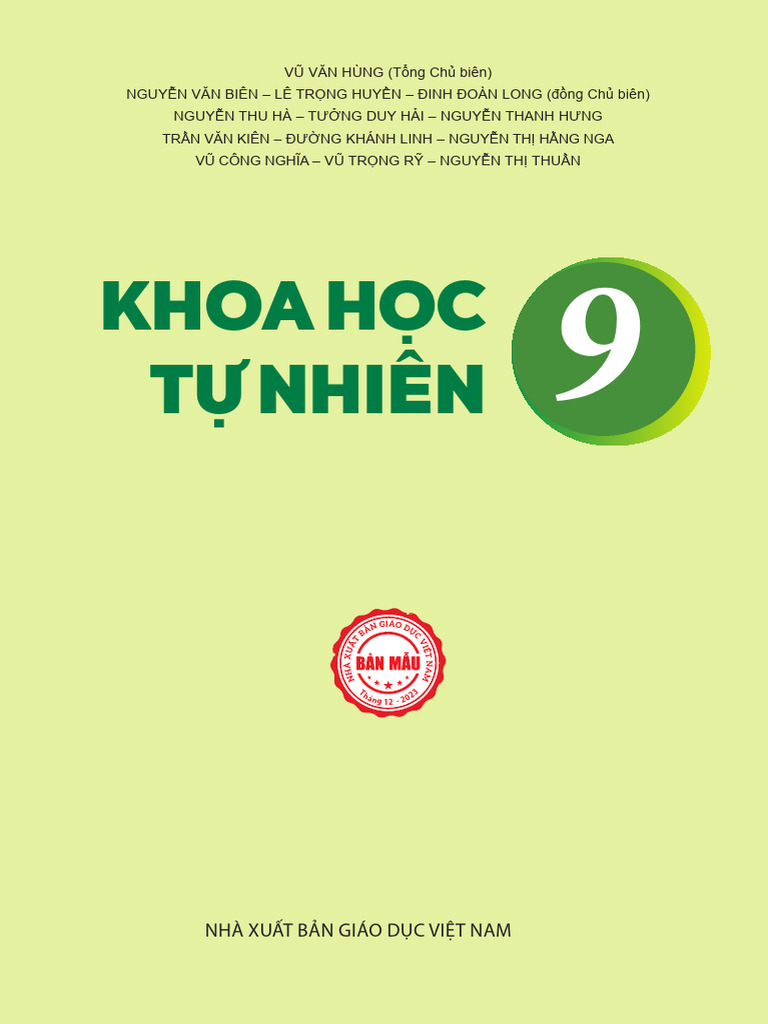KHTN 9 - Vat Li - bản Mẫu | PDF