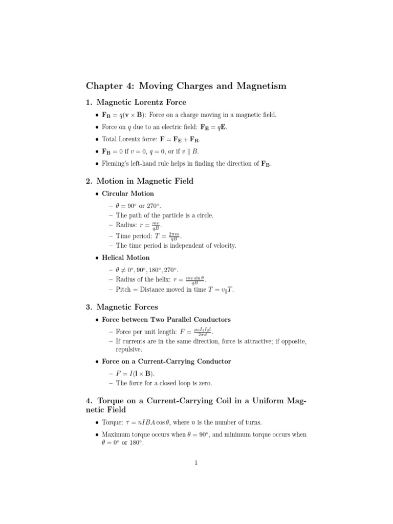 Electric Charges | PDF | Magnetic Field | Electromagnetism