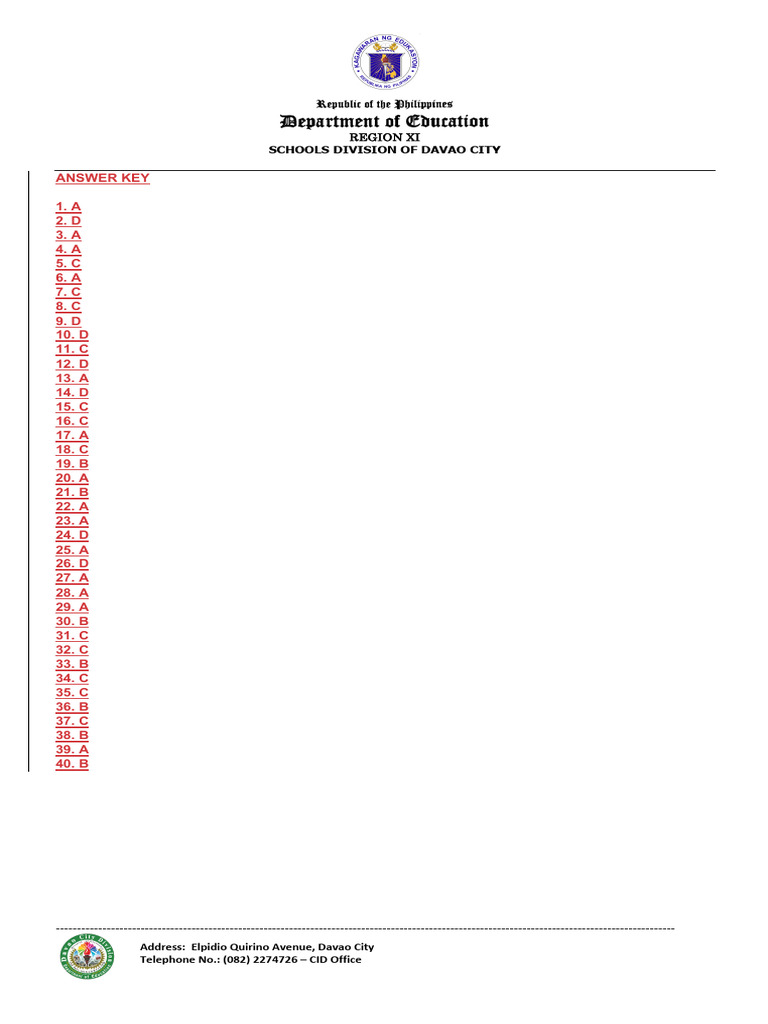 Answer Key - Q1 Science 9 | PDF | Technology & Engineering