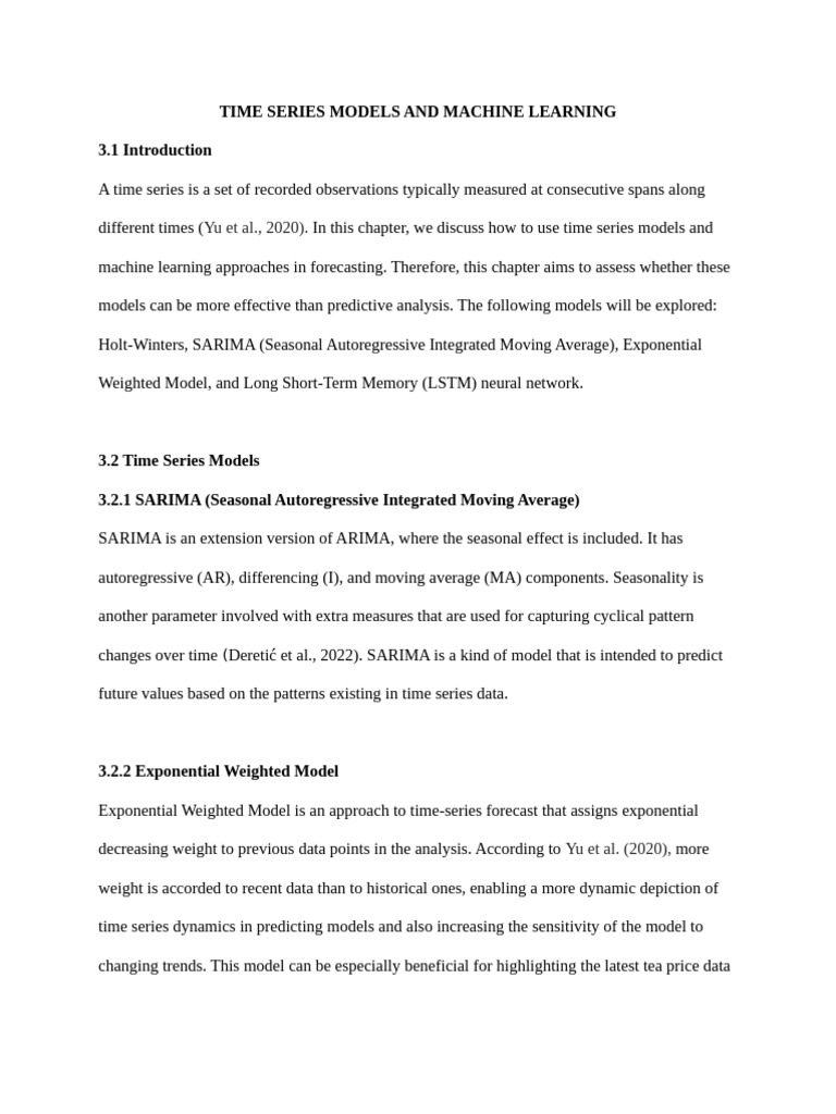 Time Series Models and Machine Learning | PDF | Autoregressive ...